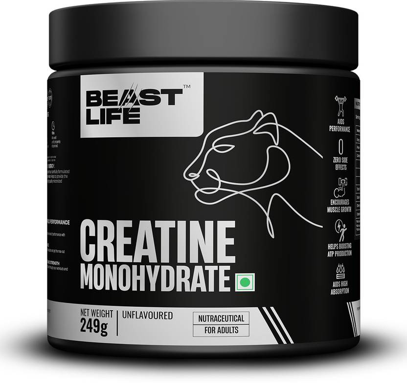 BeastLife Super Micronized Creatine Monohydrate Unflavoured 249g | NABL ...