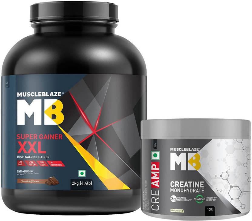 Muscleblaze Super Xxl For Muscle Gain 2 Kg With Creatine Monohydrate Creamp Weight Gainers