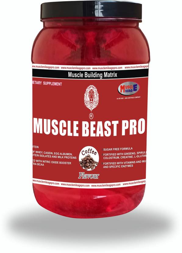MUSCLE MILEAGE Muscle Beast Pro 2lbs Coffee Whey Protein Price in India ...