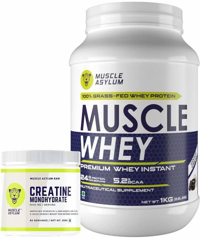 Muscle Asylum Muscle Whey 100 Whey Protein And Creatine Monohydrate