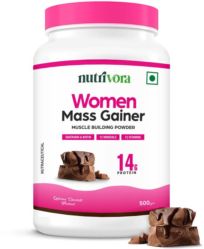 Nutrivora Mass Gainer For Women, Woman Protein Weight Gainers/Mass ...