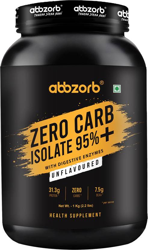 Abbzorb Zero Carb Isolate 95% with Digestive Enzymes Whey Protein Price ...