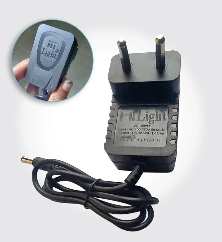 Hilight 12V ~ 1.5 AMP (18W) DC Adapter for LED Strip, CCTV, Neon Sign ...