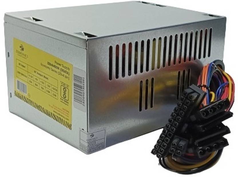 ZEBRONICS SMPS ZEB-N450W (DSATA) 450 Watts Computer PSU with 2 SATA ...