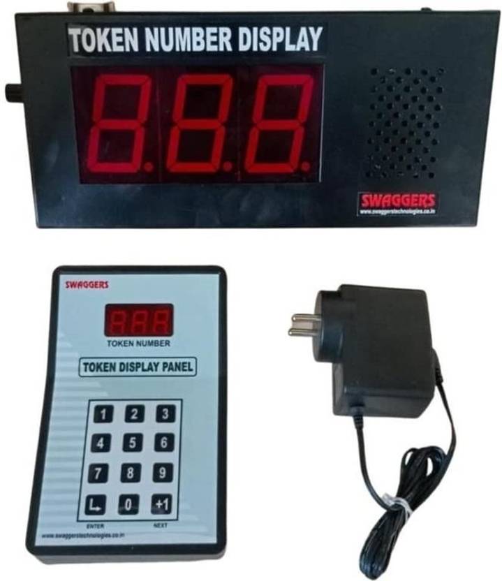 SWAGGERS 3 Digit Token Display System with Hindi English Voice - 5 ...