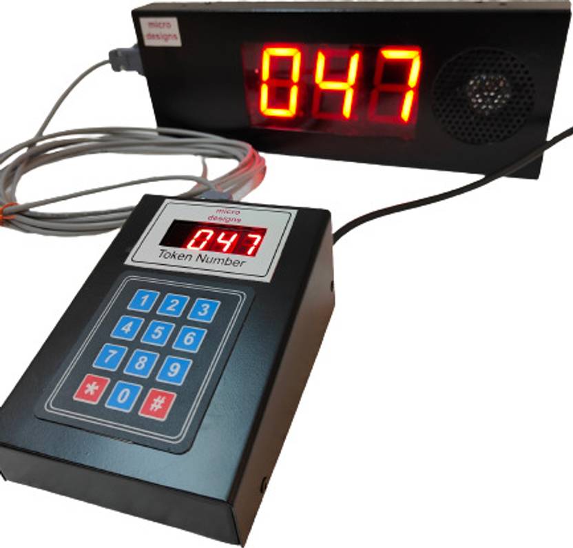 microdesigns 3-digit Token Display System with English voice ...