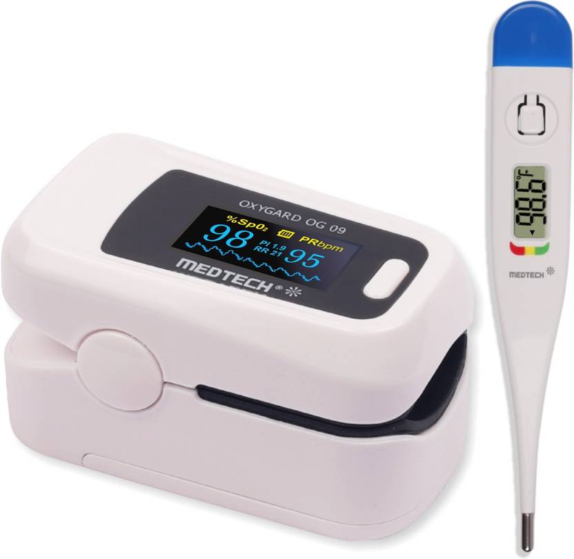 Medtech OG09 Pulse Oximeter SPO2 Blood Oxygen Monitor OLEDDisplay with ...