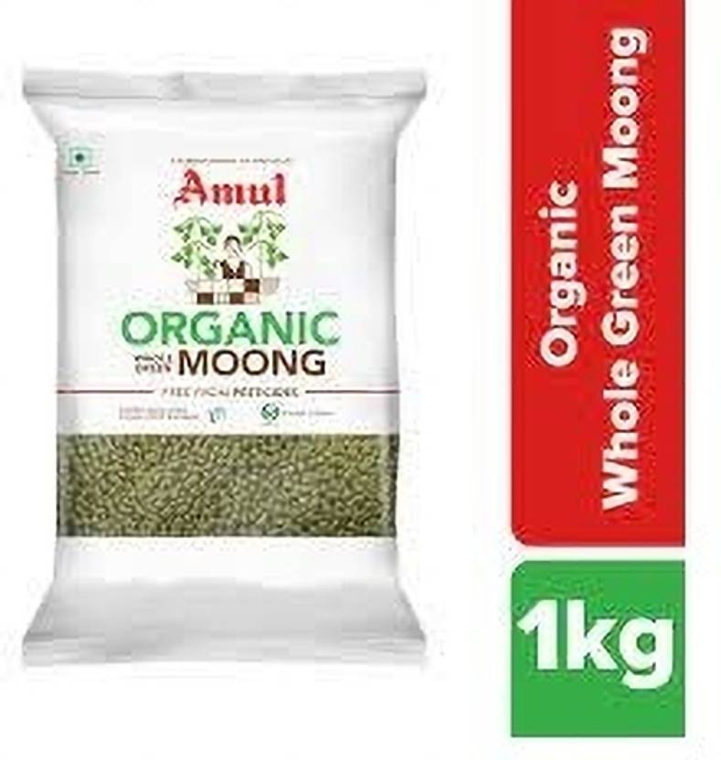 Amul Organic Moong Dal (Whole) Price in India - Buy Amul Organic Moong ...