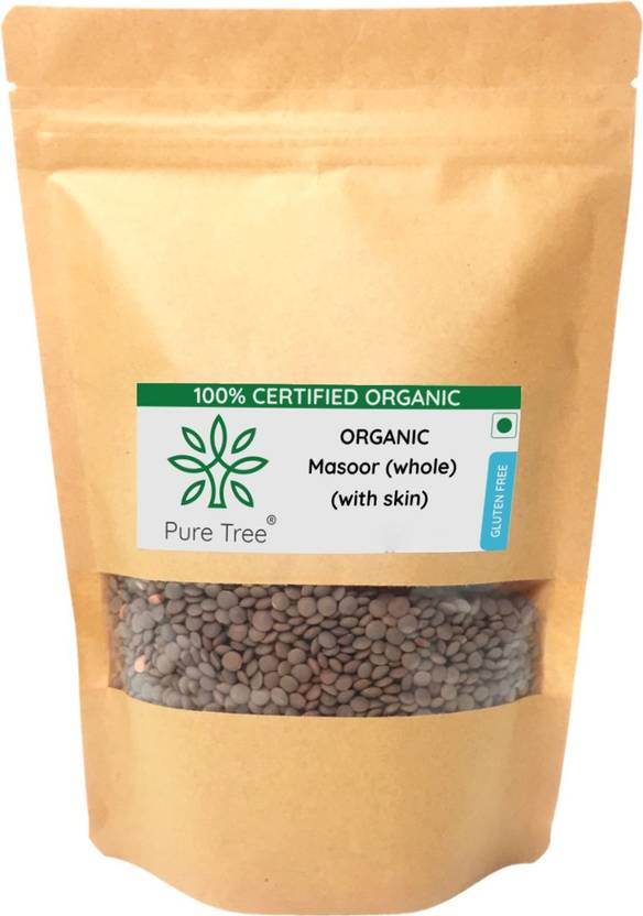 Pure Tree Organic Red Masoor Dal (Whole) Price in India - Buy Pure Tree ...