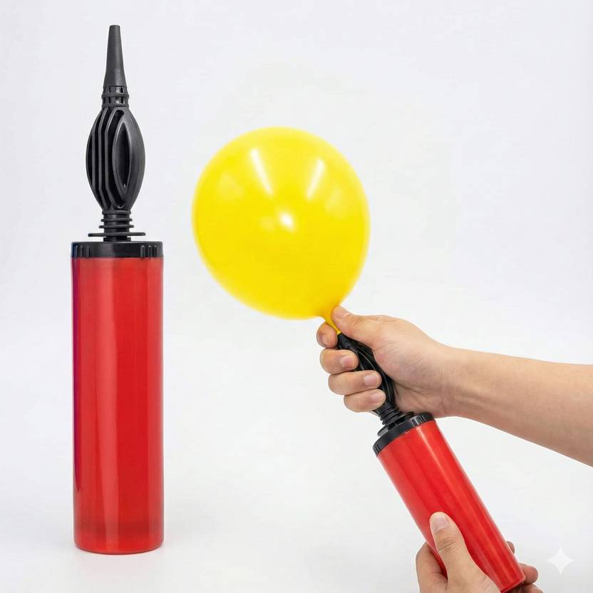 Lakshe Kii Dukaan Manual Balloon Pump Red Handheld Inflator Party Arch ...