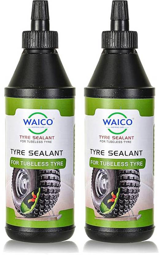 WAICO Tubeless Tyre Sealant 2X350mL Anti Puncture Liquid Gel for Bike ...
