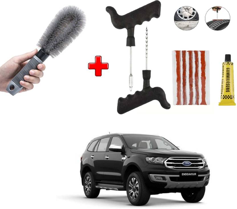Auto Lovers ™ Car Emergency Flat Tyre Repair Puncture Kit with Brush ...