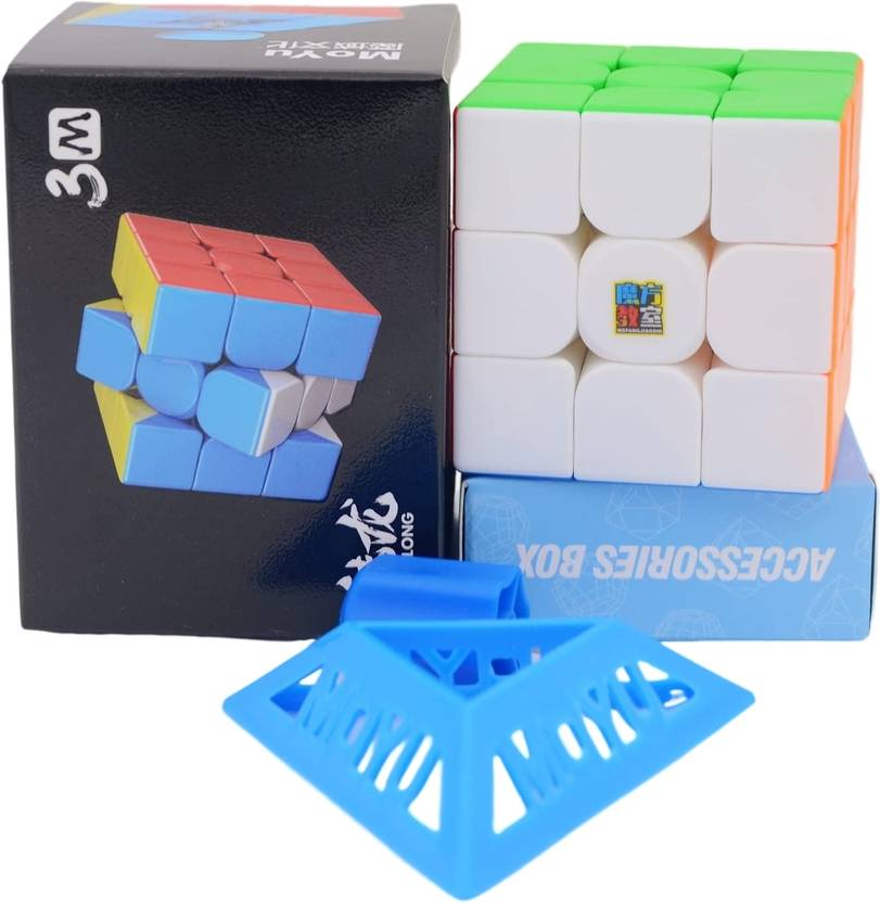 Hawkister MoYu MFJS MEILONG 3M 3x3 Cube (Magnetic) Stickerless, 3x3x3 M Speed Cube - MoYu MFJS ...
