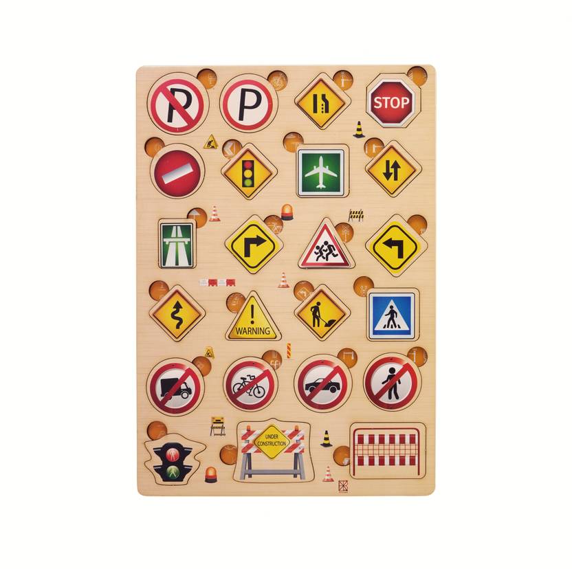 BitFeex Traffic Signs Puzzle for Kids - Mind Puzzle for Brain ...