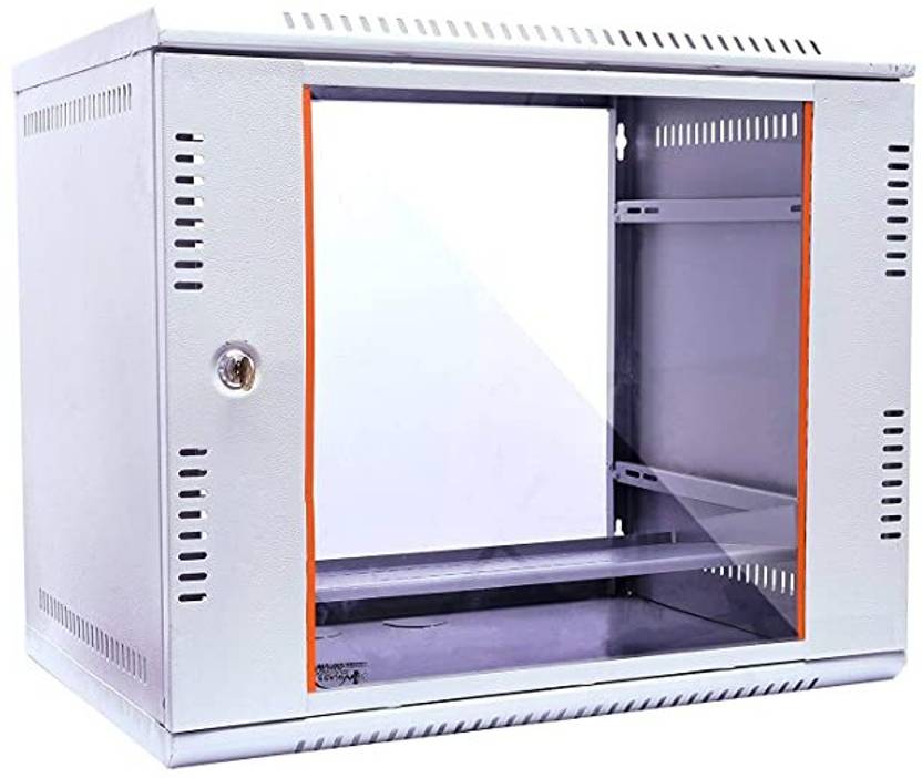 MVIKAS 9U CCTV/DVR/NVR Cabinet Box/DVR Rack Wall Mount with Lock ...