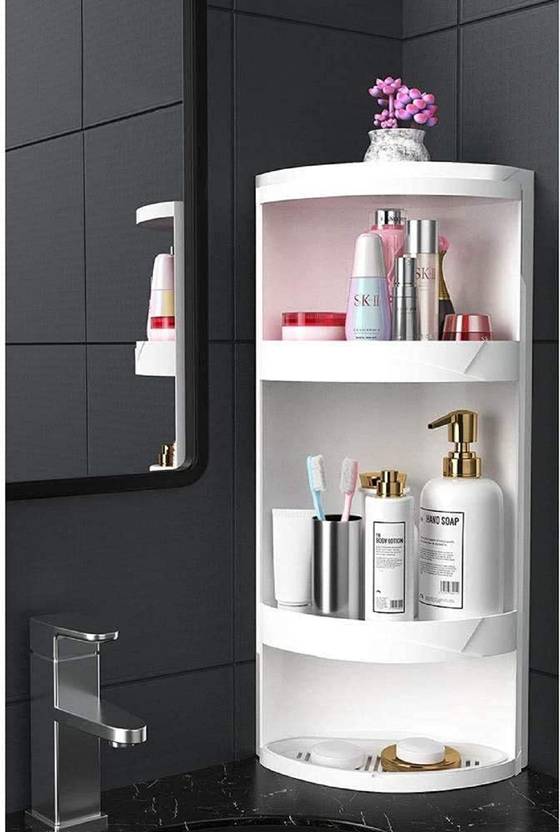 Trench Rotating Triangle Bathroom Corner Shelf, Cabinet Shelf 3Layer ...