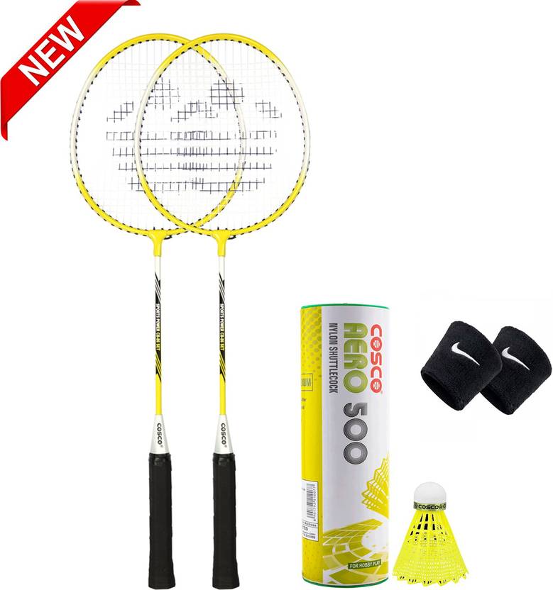 COSCO CB-86 Badminton Racket With Aero 500 Shuttle Box And Wrist Band ...