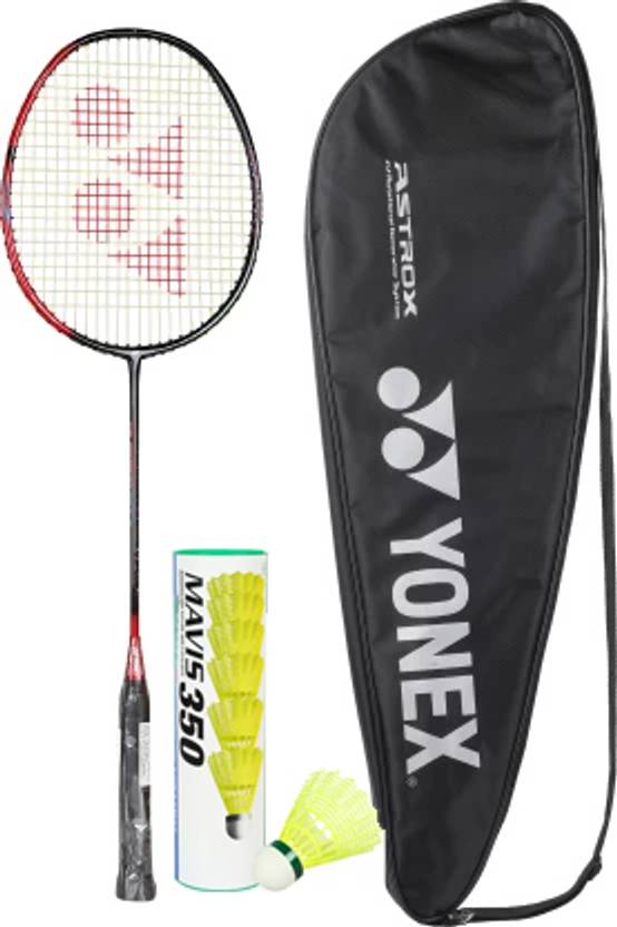 YONEX ASTROX SMASH WITH MAVIS 350 (PACK OF 1) Red Strung Badminton ...