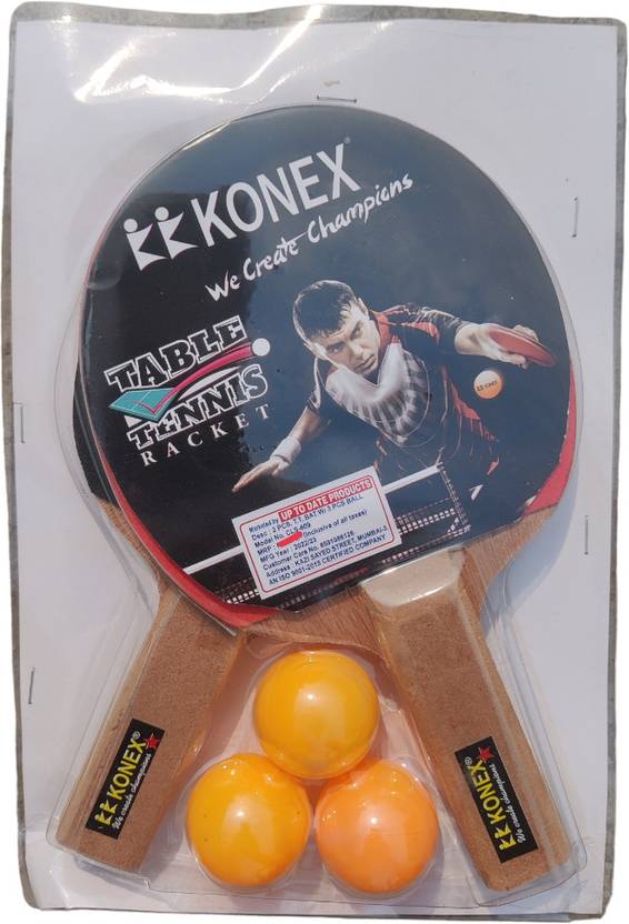 SM turbo Table Tennis racquet bat and ball kit Red, Black Table Tennis ...