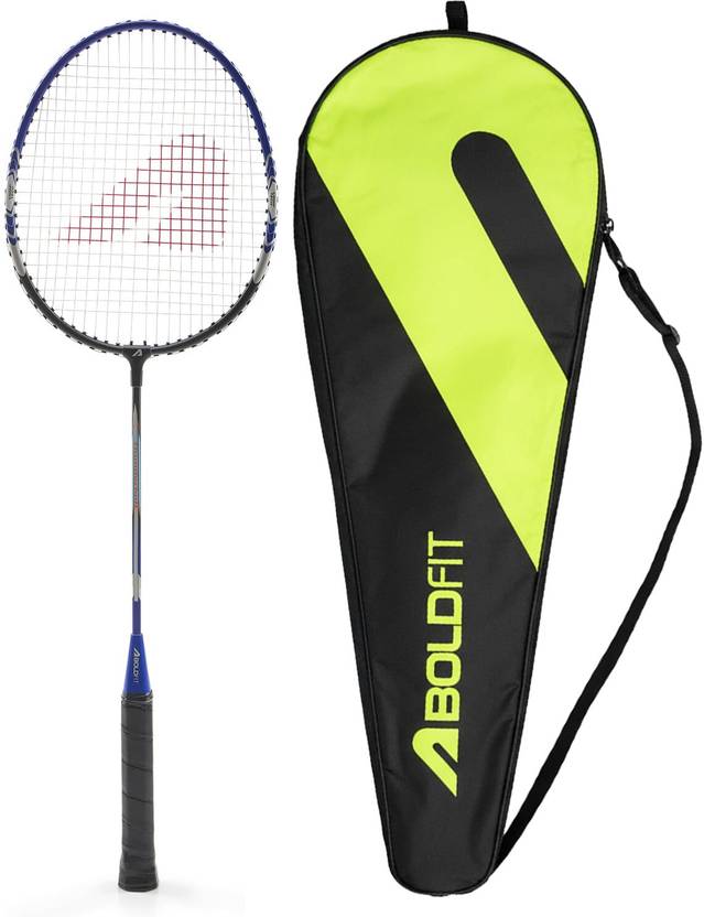 BOLDFIT Thunderbolt Aluminium with cover Blue Strung Badminton Racquet ...