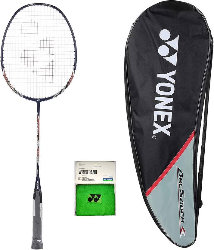 YONEX Arcsaber 73 Light With Wrist Band Dark Blue Strung Badminton ...
