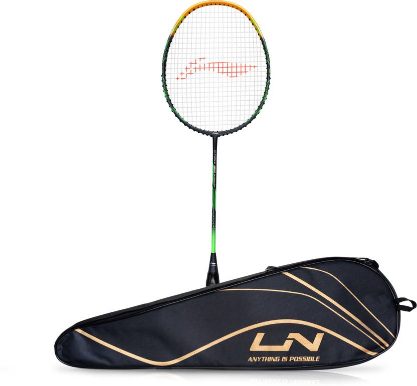 LI-NING G-Force 3600 Superlite Grey, Gold Strung Badminton Racquet ...