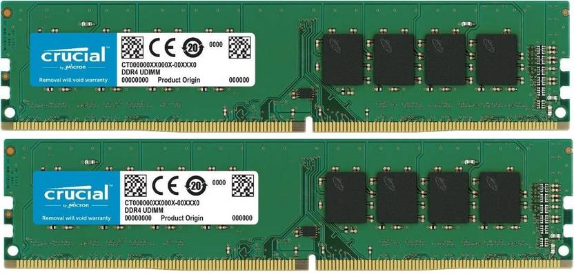Crucial Memory DDR4 32 GB (Single Channel) PC DRAM (CT32G4DFD8266 ...