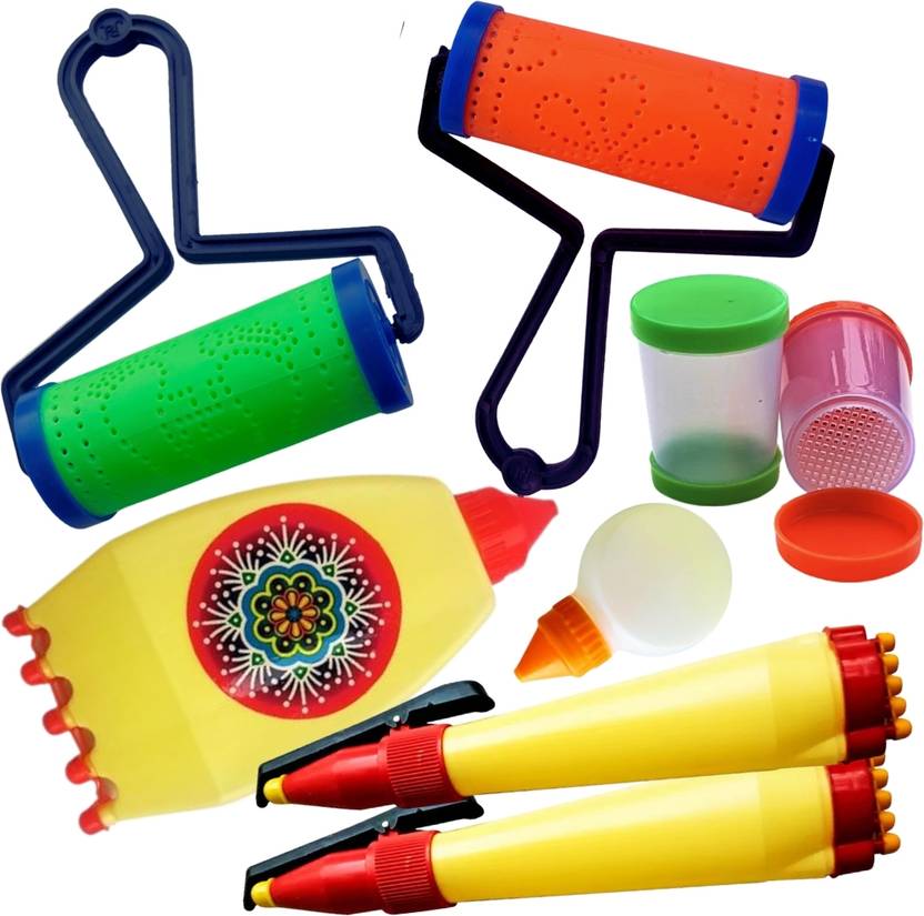 Artonezt Easy Rangoli Making Tool Kit for Diwali Navratri Pooja Pongal ...