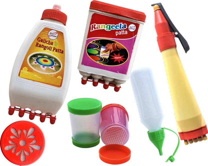 Upyukat Rangoli Making Tools Kit for Diwali Onam Navratri Pongal Floor ...
