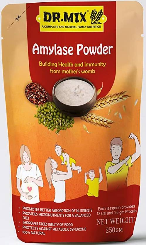 DR. MIX Amylase Powder-Contains Enzymes and Probiotics | Improves ...