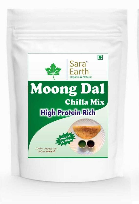 sara earth "Saraearth High Protine Ric Moong Dal Chilla Premix - 400g ...