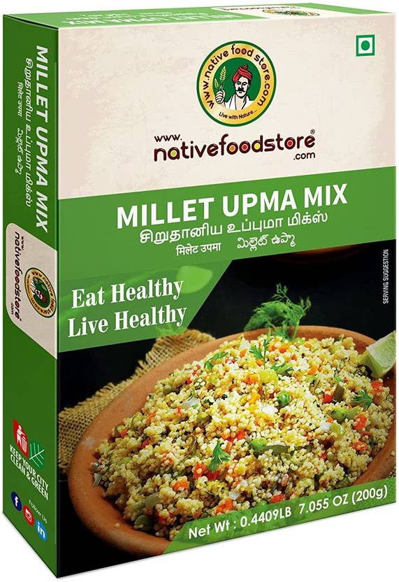 Nativefoodstore Millet Upma Mix-200gms Instant Ready to Cook 200 g ...