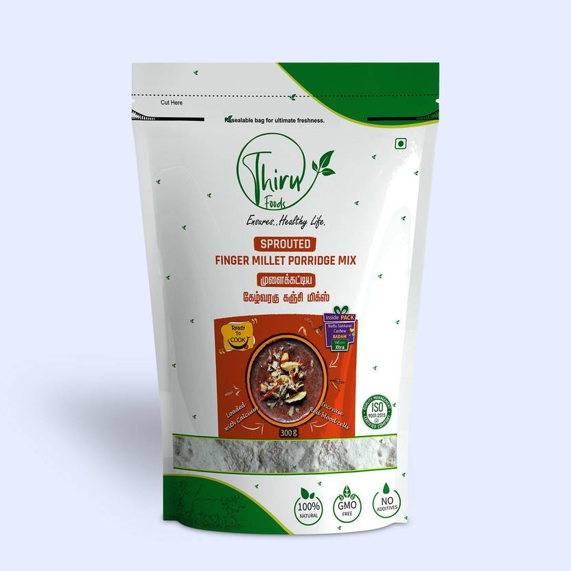 THIRU FOODS Sprouted Finger Millet Tasty Porridge Mix 300 g Price in ...