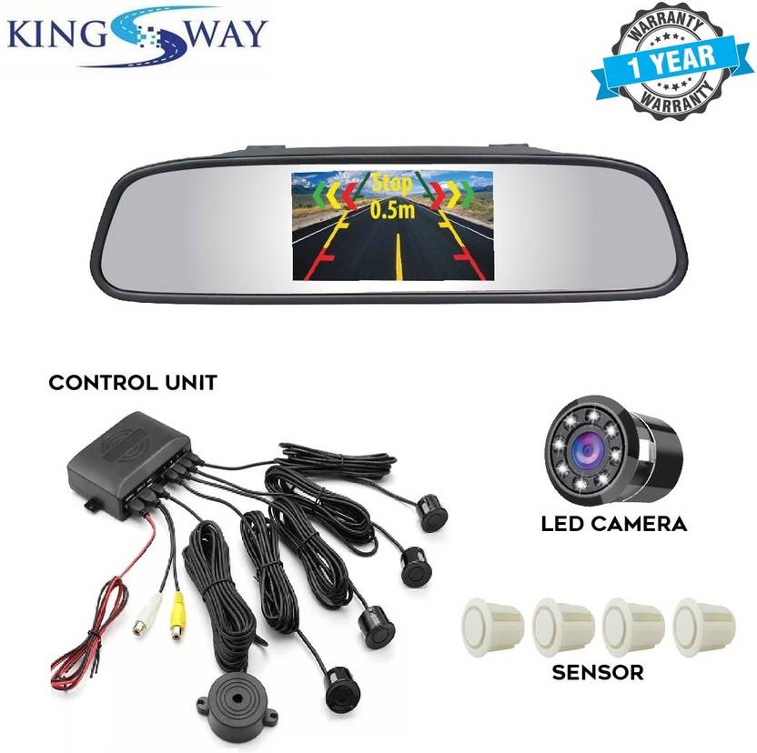 Kingsway Car Reverse Parking Sensor + Ultrasonic Alarm + CCTV IR Camera ...