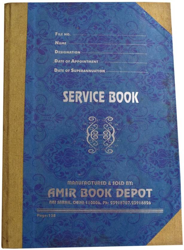 ABD Service Book Register Employee Service Book - Superb Quality for ...