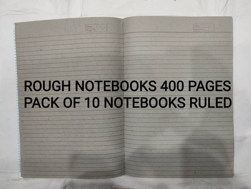 R K SALES Rough Notebooks R K Ruled Rough Notebooks 400 Pages, Pack of ...