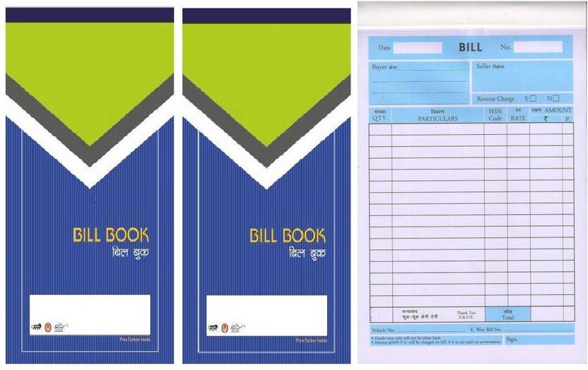 First Click Bill Book GST Invoice Hans100 Sheets 1 Booklet Bill Book ...