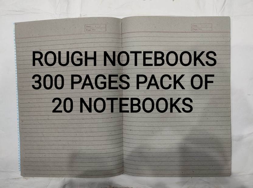 R K SALES Rough Notebooks R K Ruled Rough Notebooks 300 Pages, Pack of ...