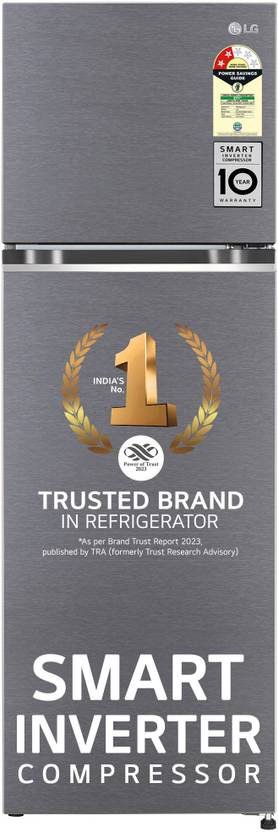 LG 272 L Frost Free Double Door 2 Star Refrigerator with Inverter ...