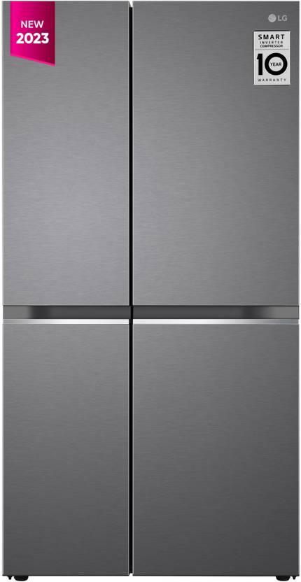 LG 655 L Frost Free Side by Side Refrigerator with Smart Inverter ...