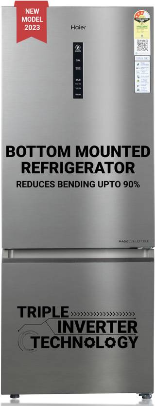 Haier 325 L Frost Free Double Door 3 Star Convertible Refrigerator ...
