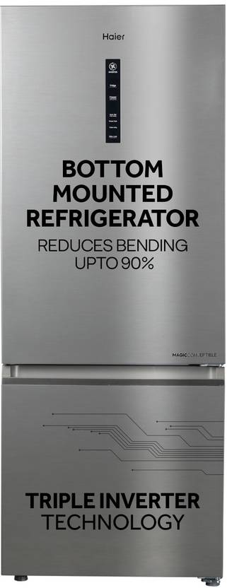 Haier 325 L Frost Free Double Door 3 Star Convertible Refrigerator with ...