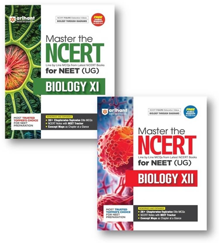 Arihant NEET - Master The NCERT - Biology - All Vols 1 & 2 - Line By ...