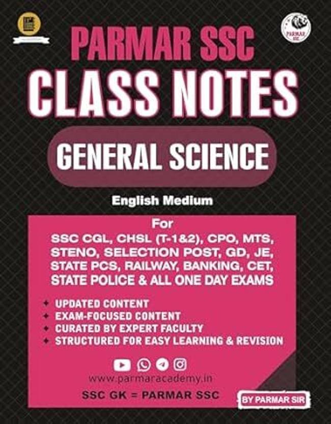 Parmar Sir Ssc Classnotes General Science: Buy Parmar Sir Ssc ...