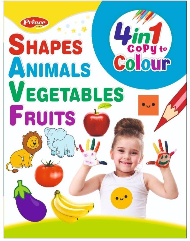 Four In One My Favorite Nursery Painting Drawing And Colouring Practice ...