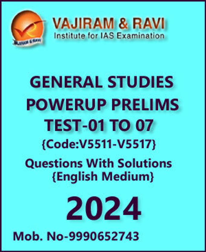 Vajiram And Ravi UPSC CSE 2024 General Studies Prelims Test Series With ...