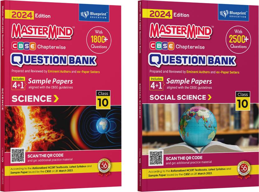 Mastermind CBSE Class 10 Question Bank SCIENCE & SOCIAL SCIENCE For ...