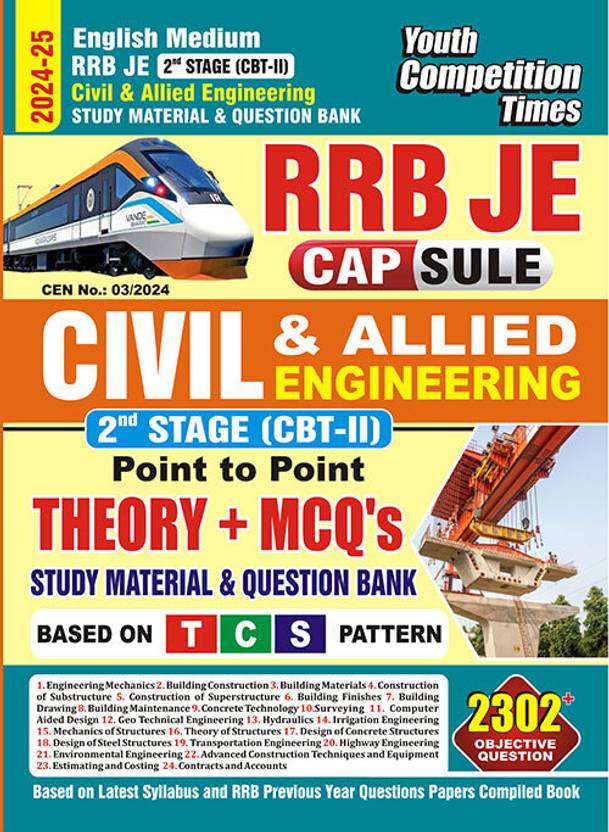 2024-25 RRB JE Civil & Allied Engineering Study Material 672 1395 E ...