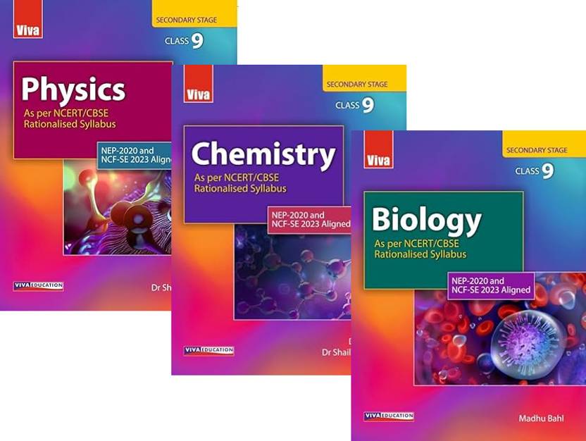 Viva Physics + Chemistry + Biology For Class -9 [ PACK OF 3]: Buy Viva ...