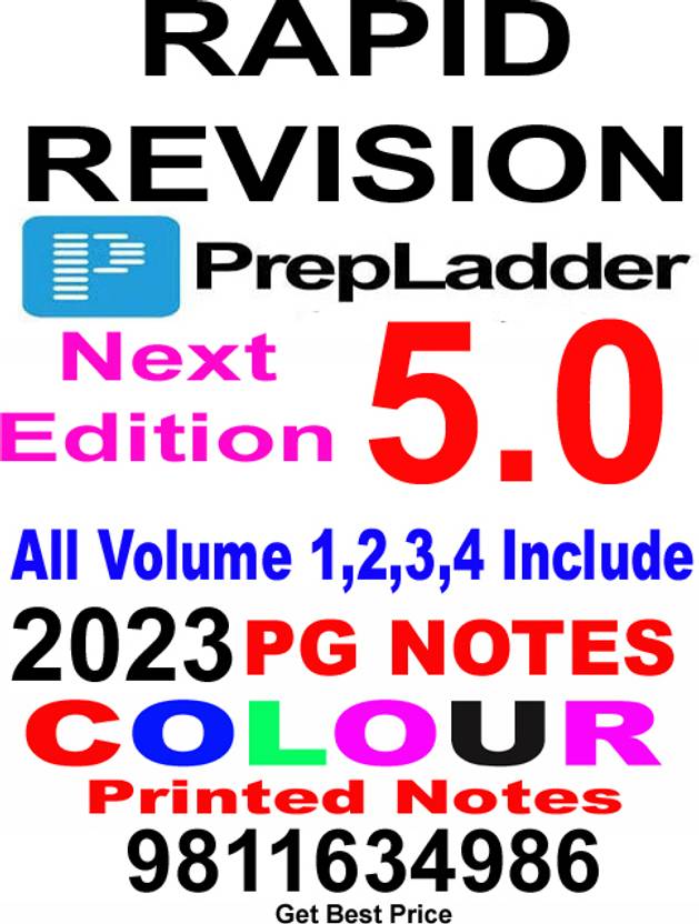 Prepladder Rapid Revision Edition -5.0 2023 All Volume ,Latest All 19 ...